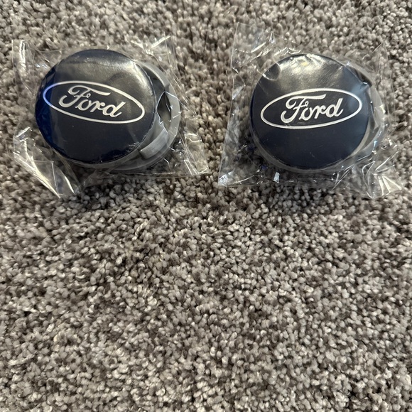 Other | Set Of 4 Ford Wheel Center Caps Blue 54mm Rim Emblems Hubcaps ...